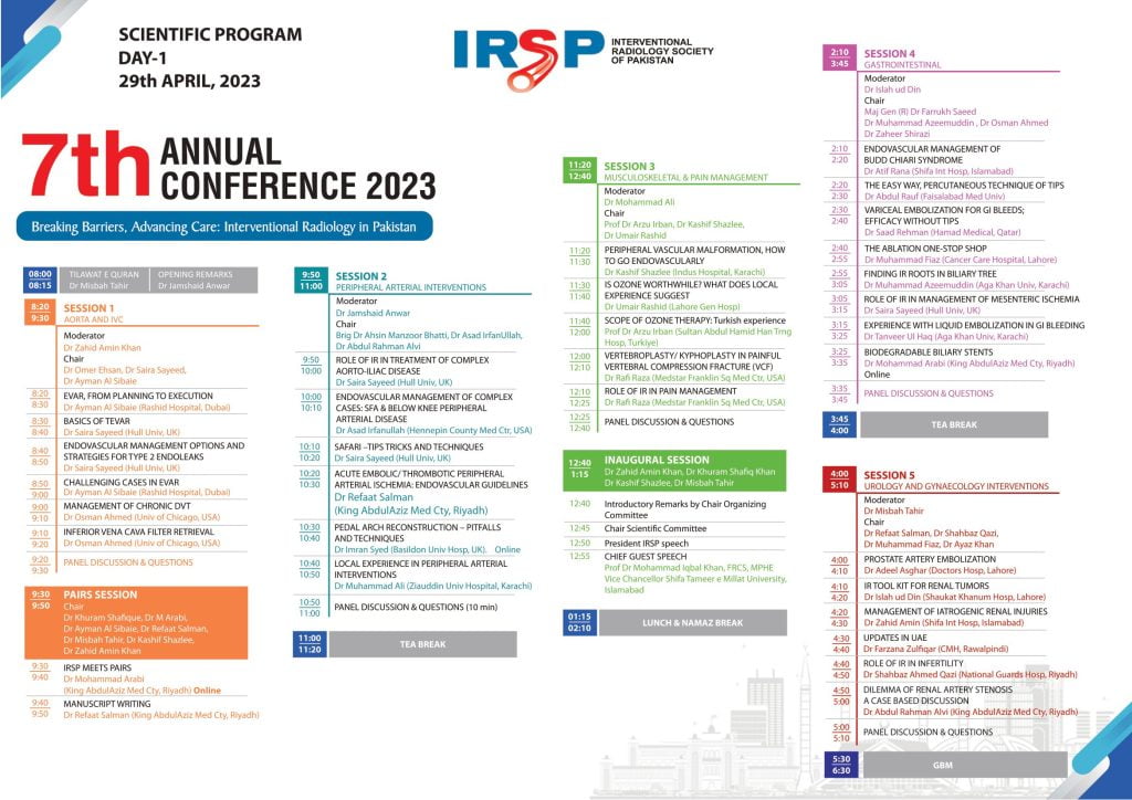Scientific Program Schedule – IRSP
